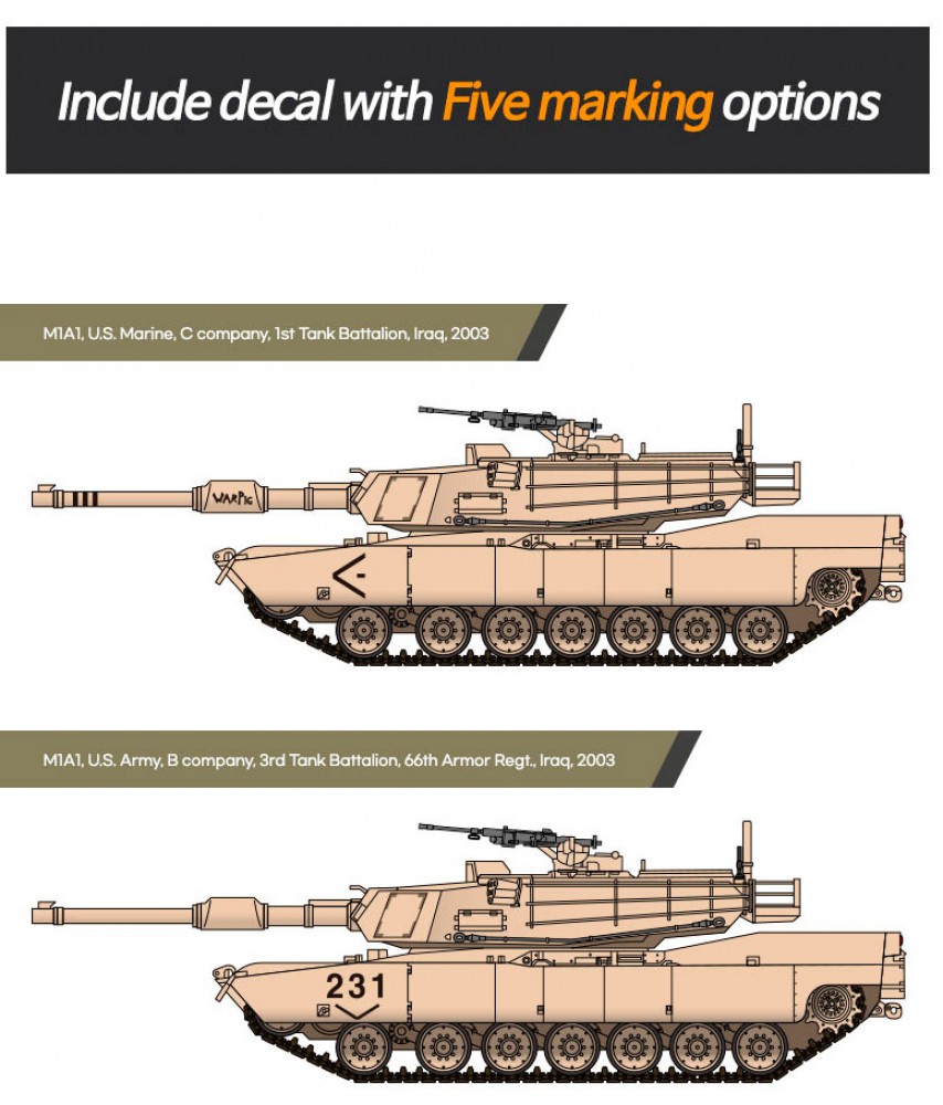 1/72 USMC M1A1 with Australian Markings - AC 13430