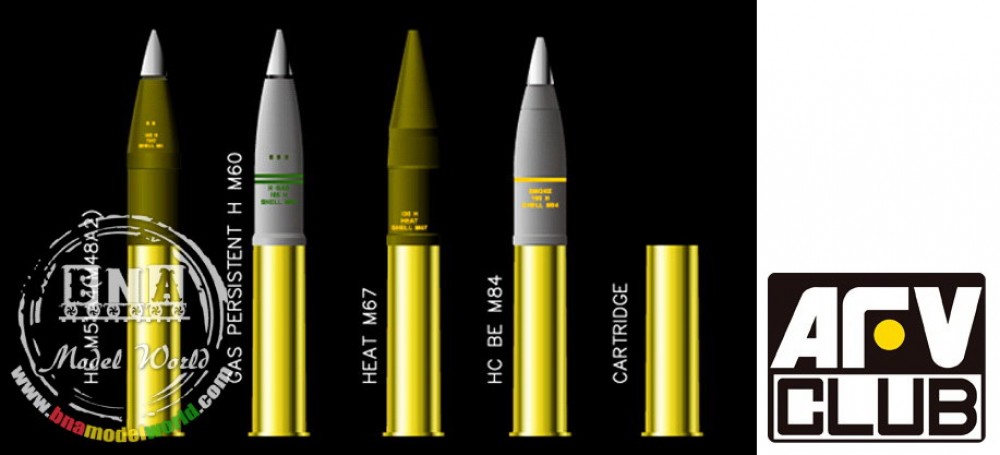 1/35 US 105mm Howitzer Ammo Set
