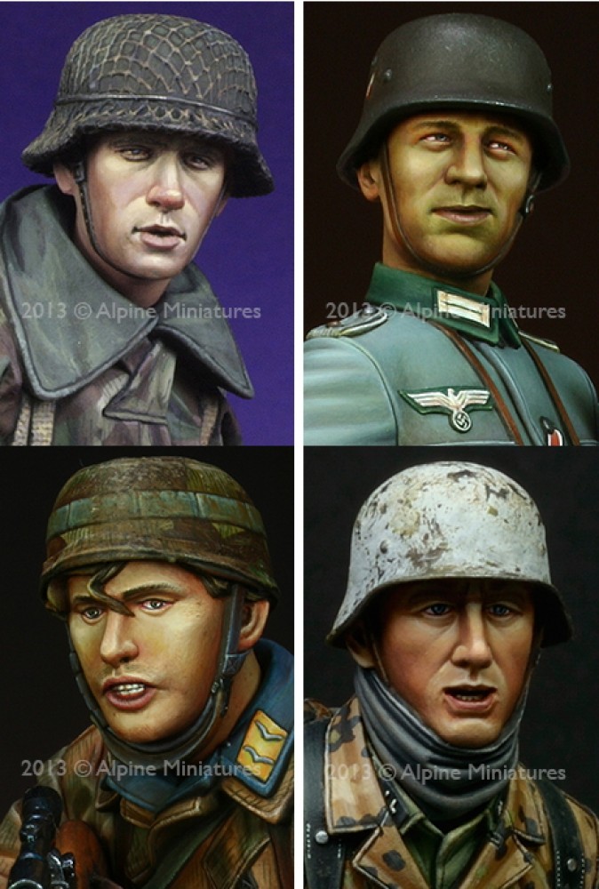 1/16 German Heads Set #3 (4pcs)