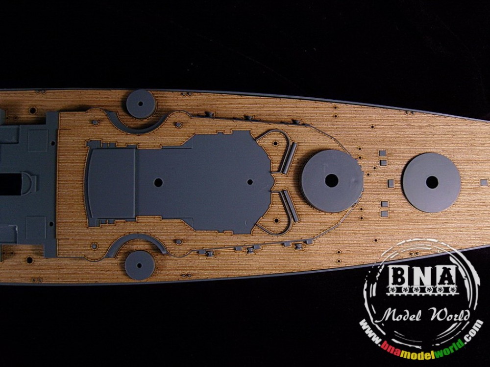 1/350 DKM Bismarck Wooden Deck for Tamiya kit #78013