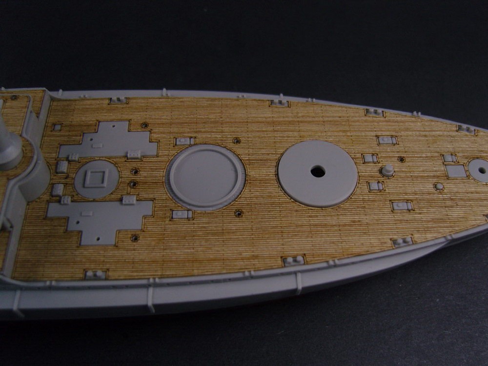 1/700 USS Maryland BB-46 1941 Wooden Deck for Trumpeter kit #05769