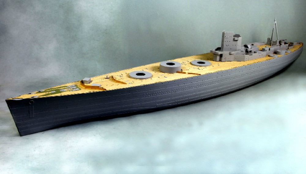 1/200 HMS Nelson 1944 Wooden Deck Set for Trumpeter kit #03708