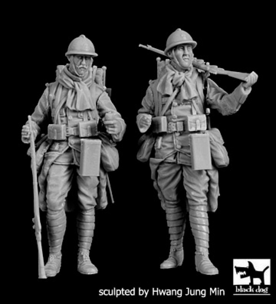 1/35 WWI French Soldiers set (2 figures)