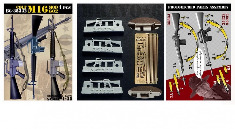 1/35 M16 Colt Model 602 (4pcs)