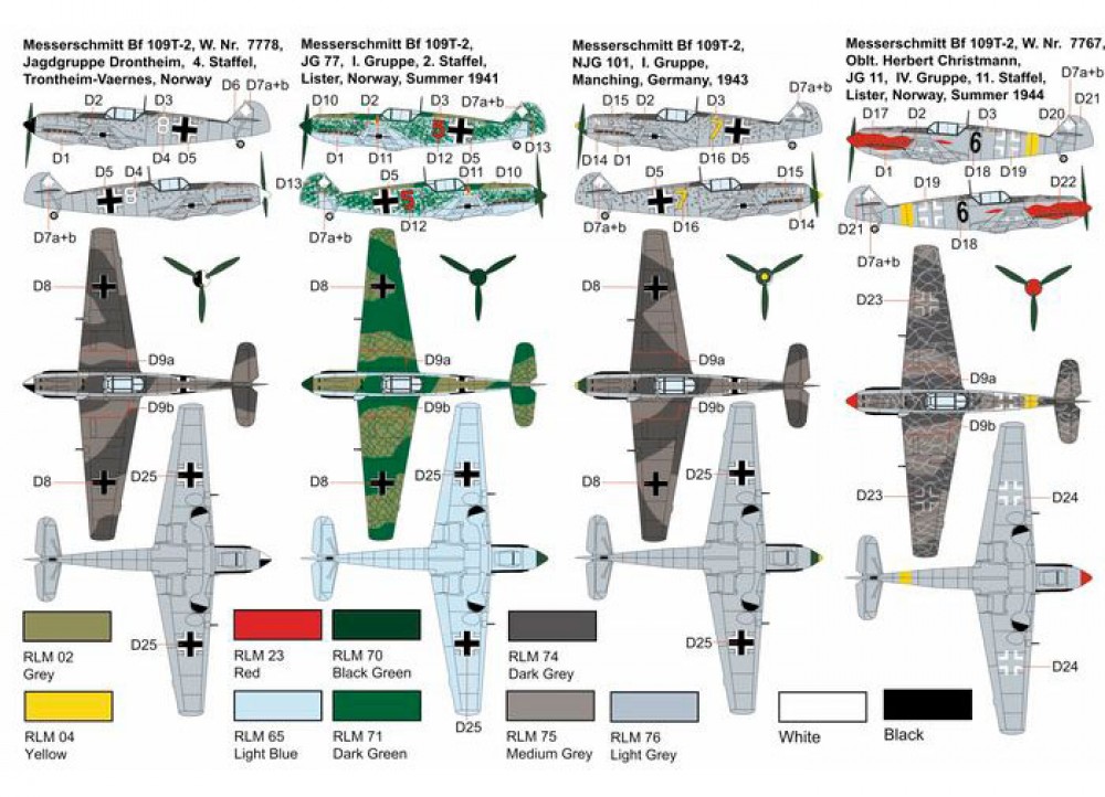1/72 Messerschmitt Bf-109T-2