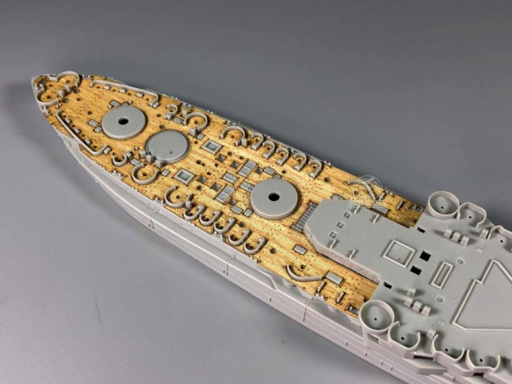 1/700 USS New York (BB-34) Battleship Wooden Deck w/Metal Chain for ...