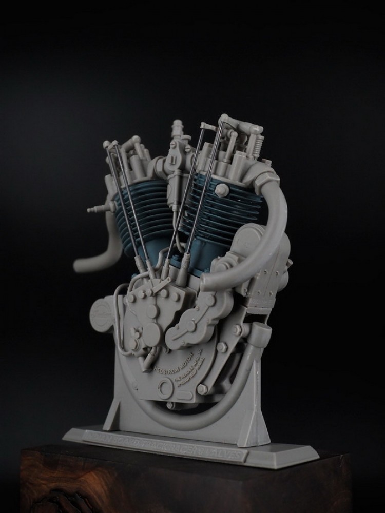 1/6 Indian Racer 8-valve Motorcycle Engine - CIX-MBIG6003