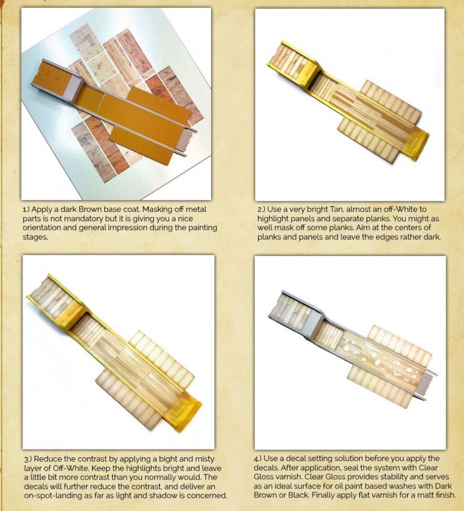 1/35 Wood Grain Decals for SdAh.115 #DW35003 - DWA001