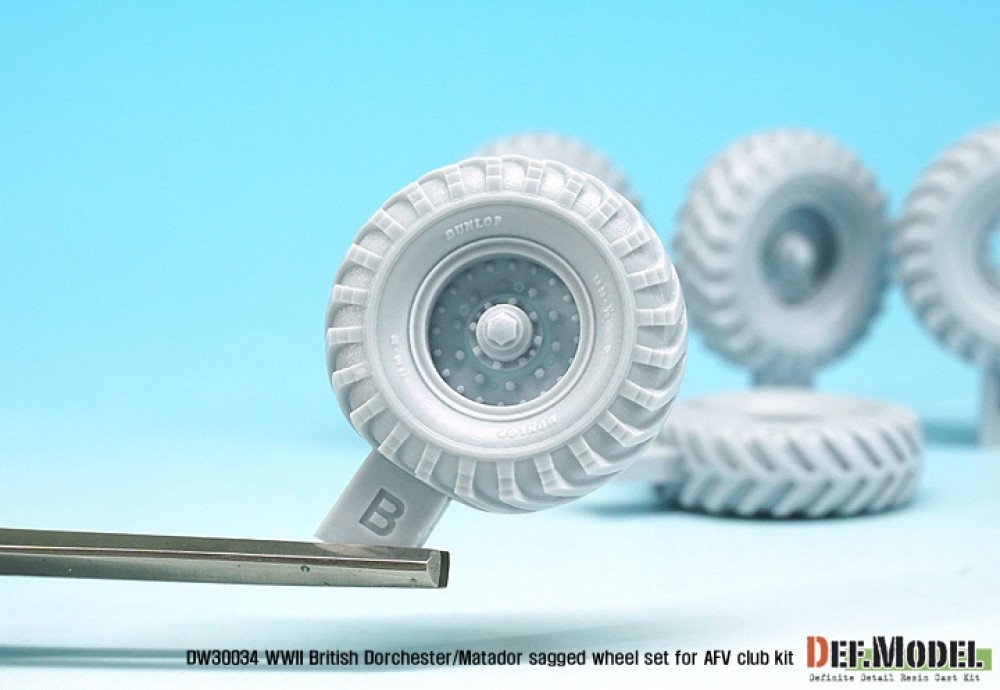 1/35 WWII British AEC Dorchester/Matador Sagged Wheels Set for AFV Club ...