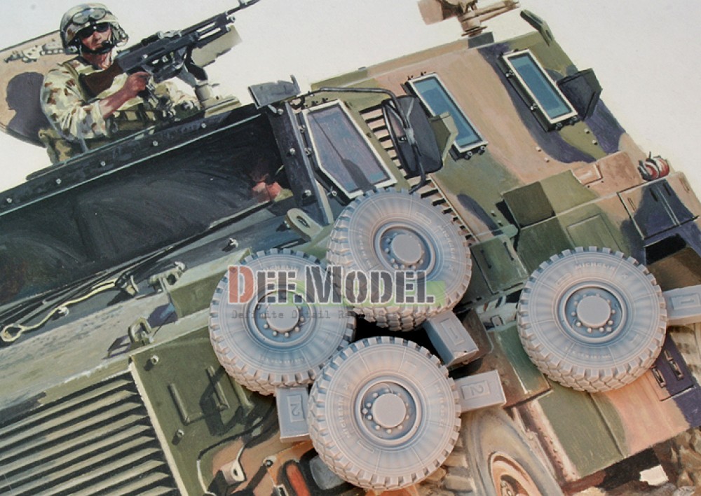 1/35 Australia IMV Bushmaster Sagged Wheels Set for Showcase Models kit ...