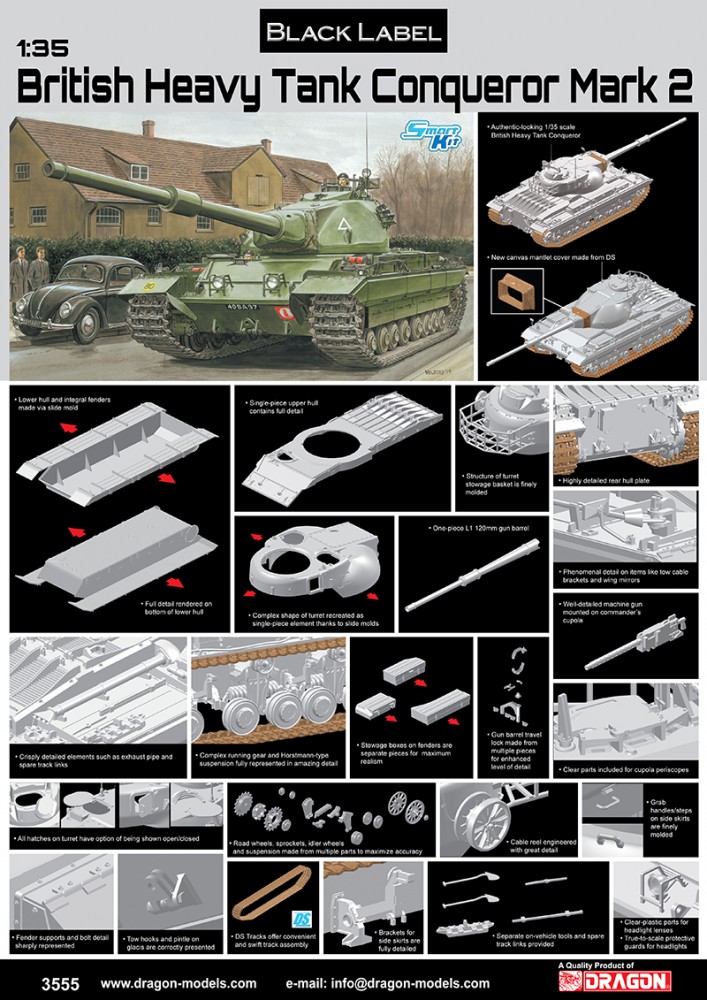 1/35 British Heavy Tank Conqueror Mark 2 [Black Label]