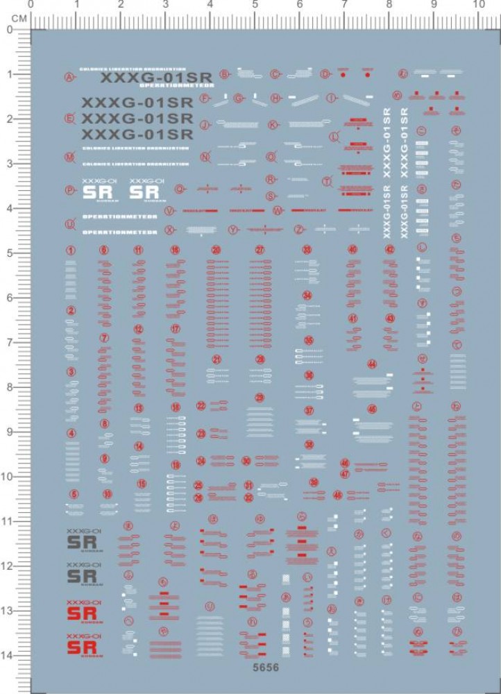 Decals for MG XXXG-01SR Gundam Sandrock (Red)