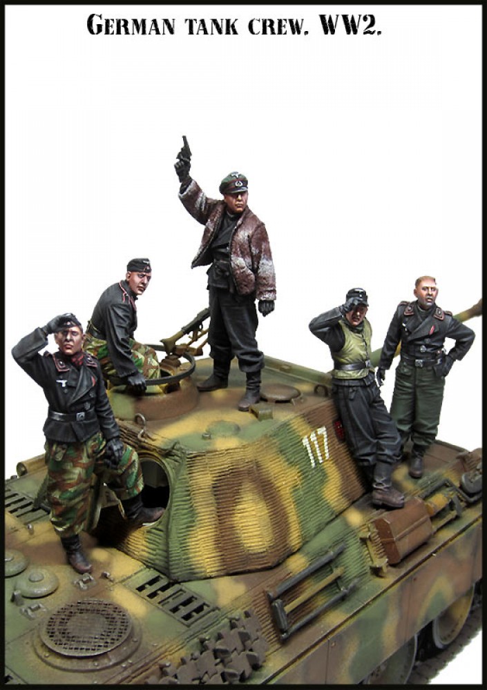 1/35 WWII German Tank Crews Set (5 figures)