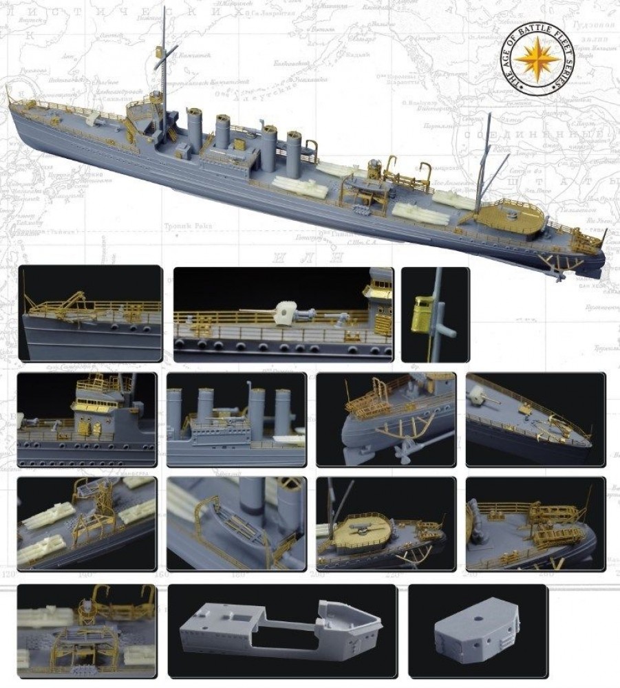 1/700 USS Ward DD-139 Wickes Class Destroyer 1941 (Limited Version)