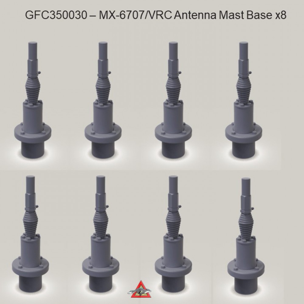 1/35 MX-6707/VRC Antenna Mast Base (8pcs) - GFC350030