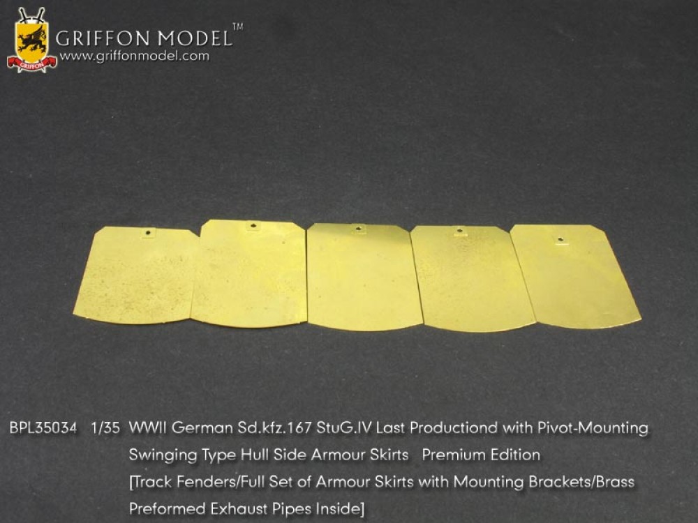1/35 WWII SdKfz.167 StuG.IV (Last) Premium Detail Set (w/Fenders..) for ...