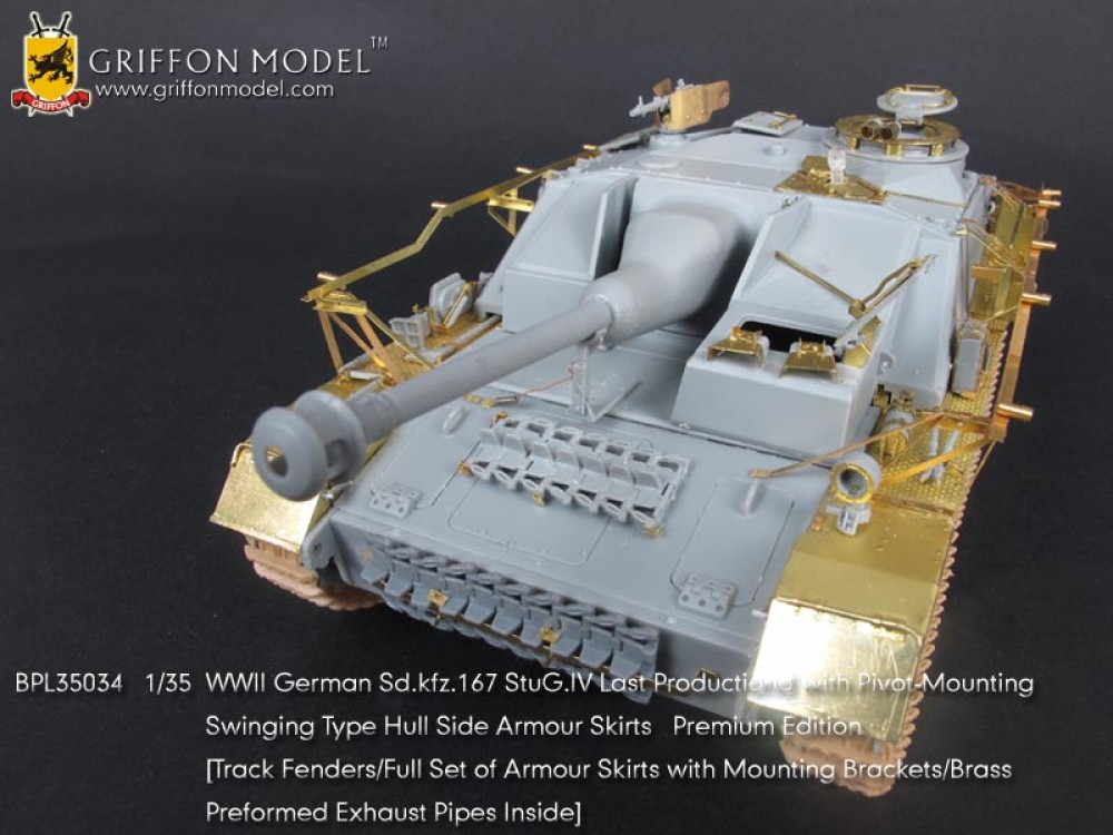 1/35 WWII SdKfz.167 StuG.IV (Last) Premium Detail Set (w/Fenders..) for ...