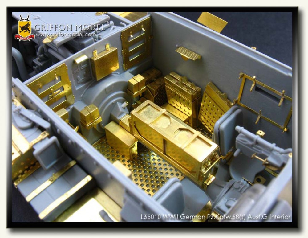 1/35 WWII German Panzer 38(t) Ausf.G Interior Detail Set for Dragon kit ...