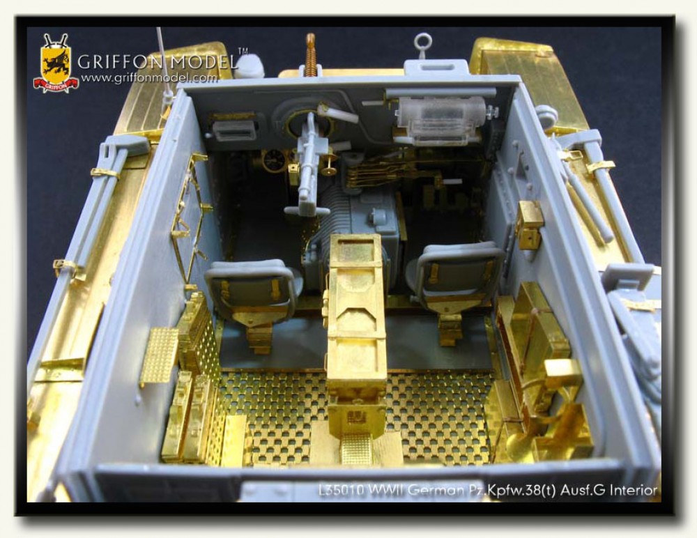1/35 WWII German Panzer 38(t) Ausf.G Interior Detail Set for Dragon kit ...