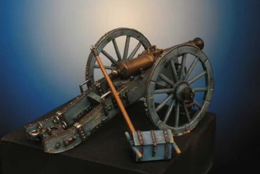 54mm Scale 12 pound Cannon, Gribeauval System 1810