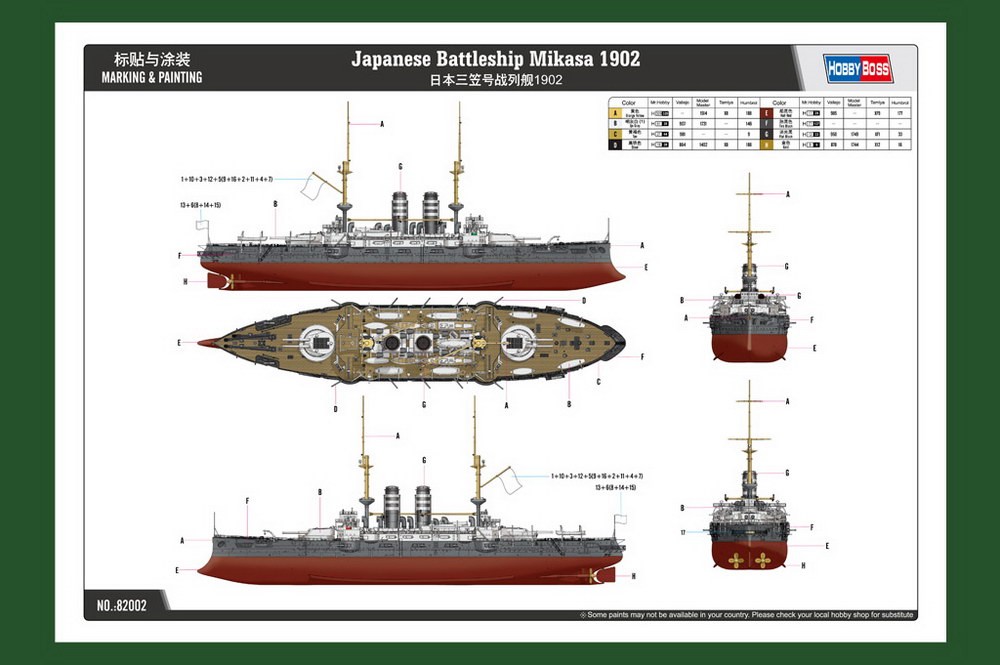 1/200 Japanese Battleship Mikasa