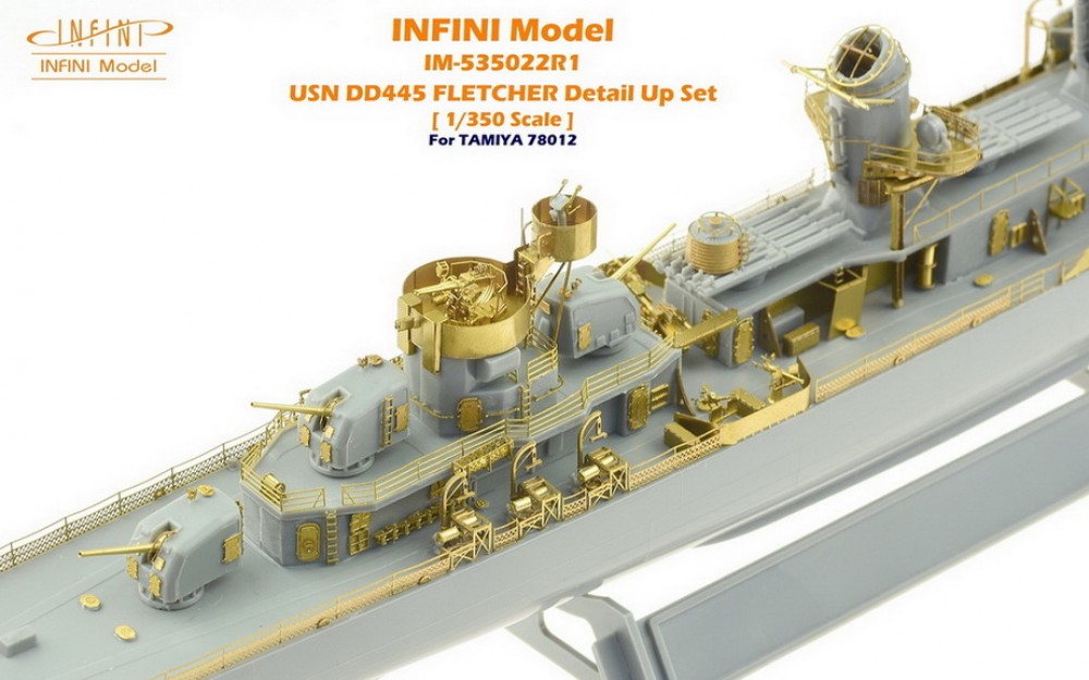 1/350 US Navy DD445 Fletcher Detail-Up Set for Tamiya kit #78012