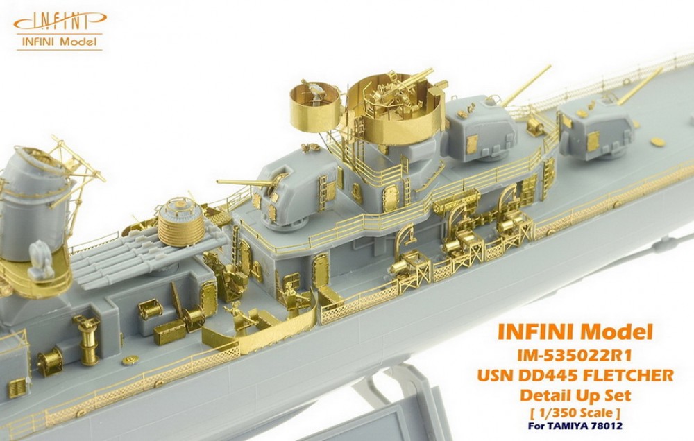 1/350 US Navy DD445 Fletcher Detail-Up Set for Tamiya kit #78012