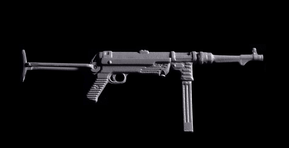 1/35 WWII Sub Machine Gun Set: PPSH & MP40 w/Shoulder Stocks & Vehicle Mount
