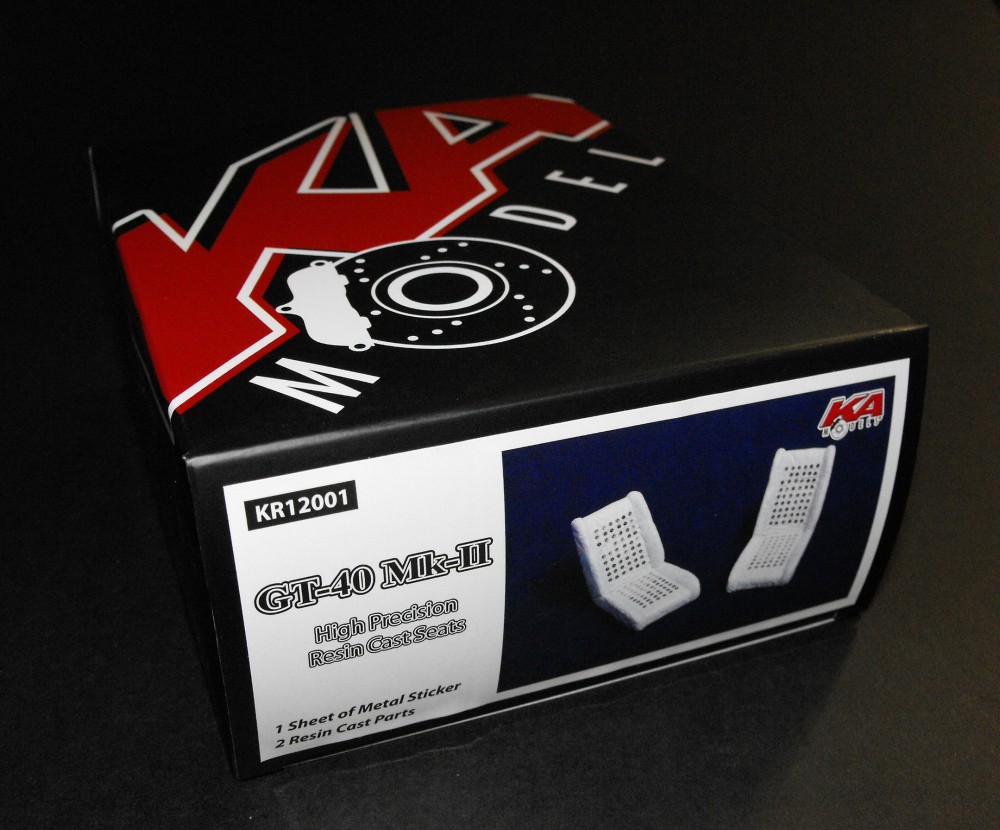 1/12 Ford GT40 Racing Seat for Trumpeter #05403 (Resin+Metal Sticker)