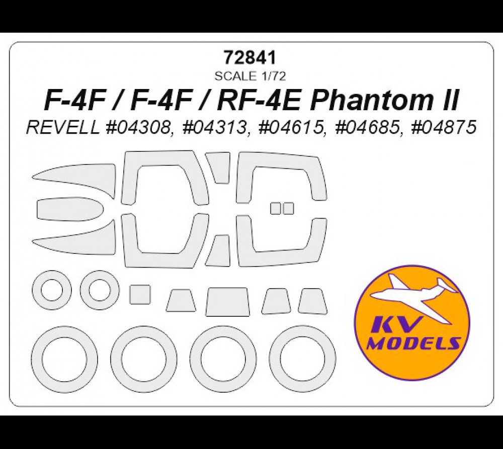 1/72 F-4F/F-4F/Rf-4E Phantom II Masking for Revell #04308/04313/04615 ...
