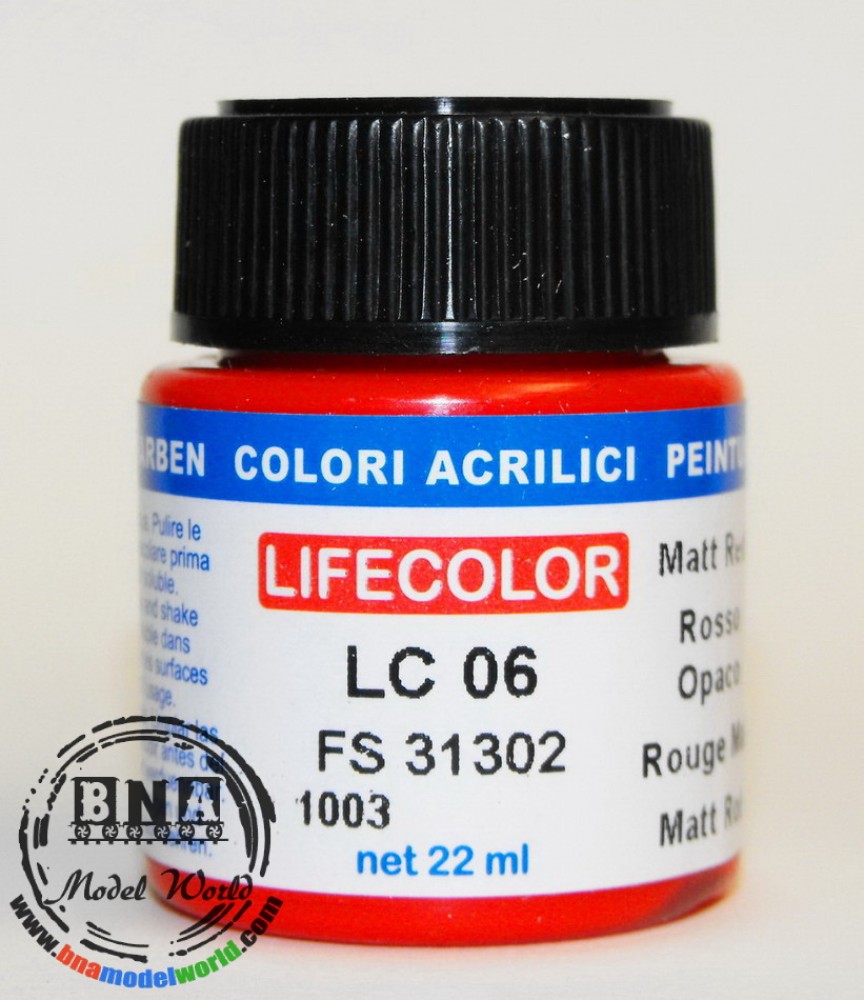 Acrylic Paint - Matt Red (22ml) FS 31302