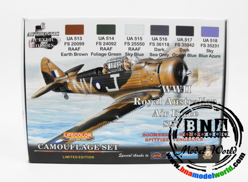Acrylic Paint Set - WWII Royal Australian Air Force RAAF Set I (6 x 22ml)
