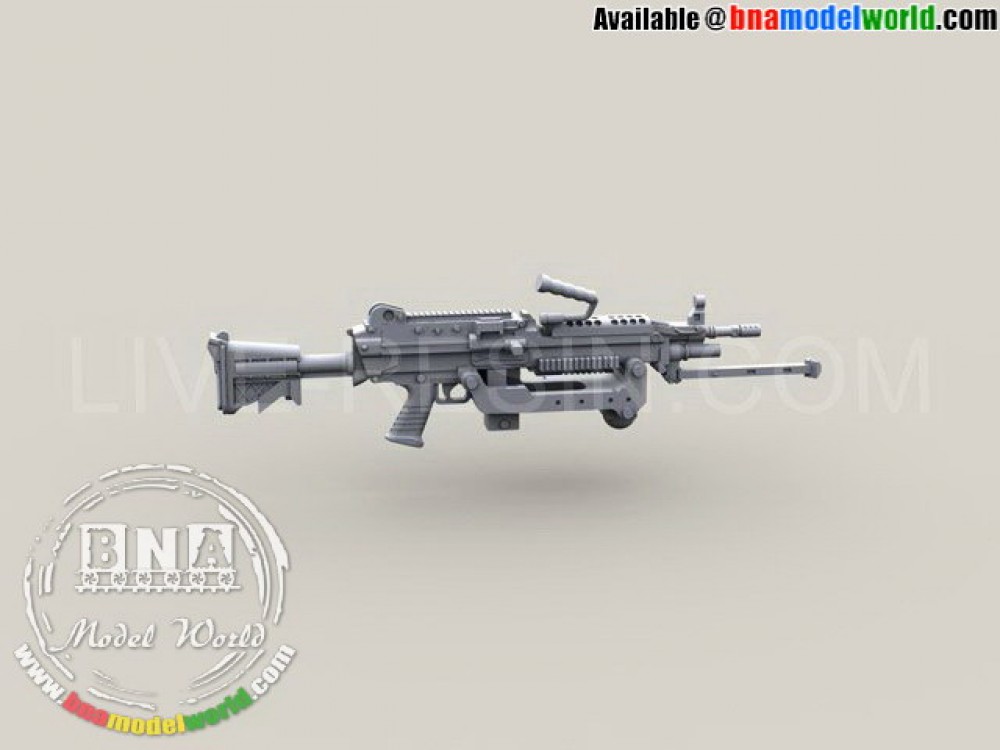 1/35 US Army M240B H24-6 Machine Gun Mount w/HMMWV Mount &Armour Shield