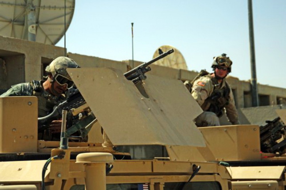 1/35 US Army M240B H24-6 Machine Gun Mount w/HMMWV Mount &Armour Shield