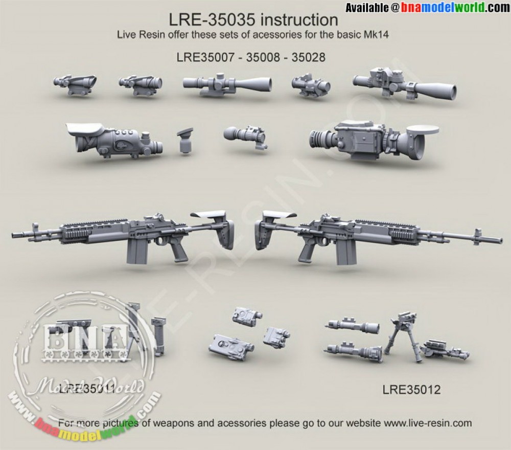 1/35 US Navy Mark 14 Enhanced Battle Rifle (EBR)