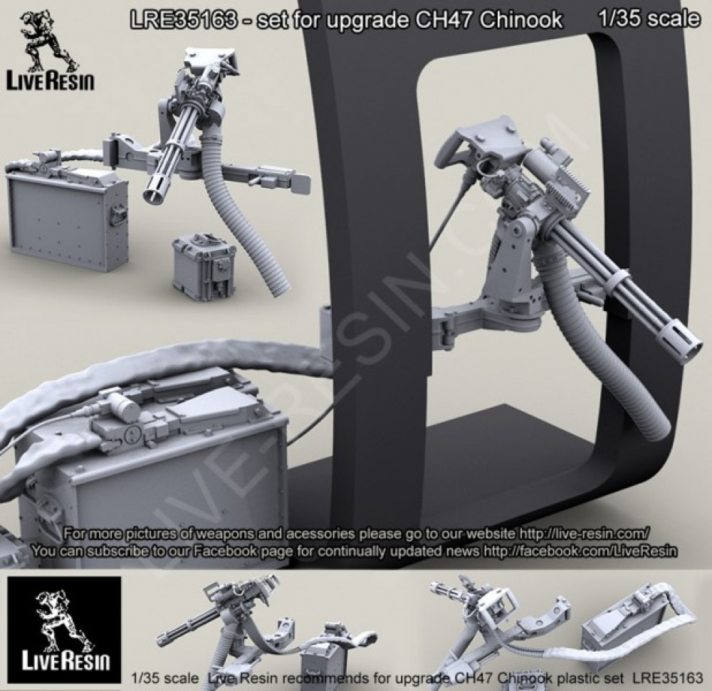 1/35 CH47 Chinook Door M134D Minigun Mount