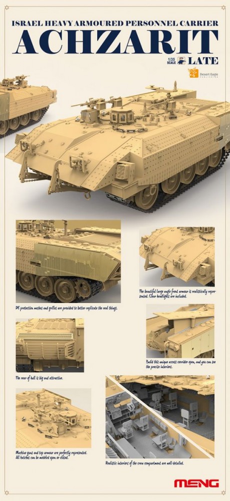 1/35 Israel Heavy Armoured Personnel Carrier (APC) Achzarit Late Type