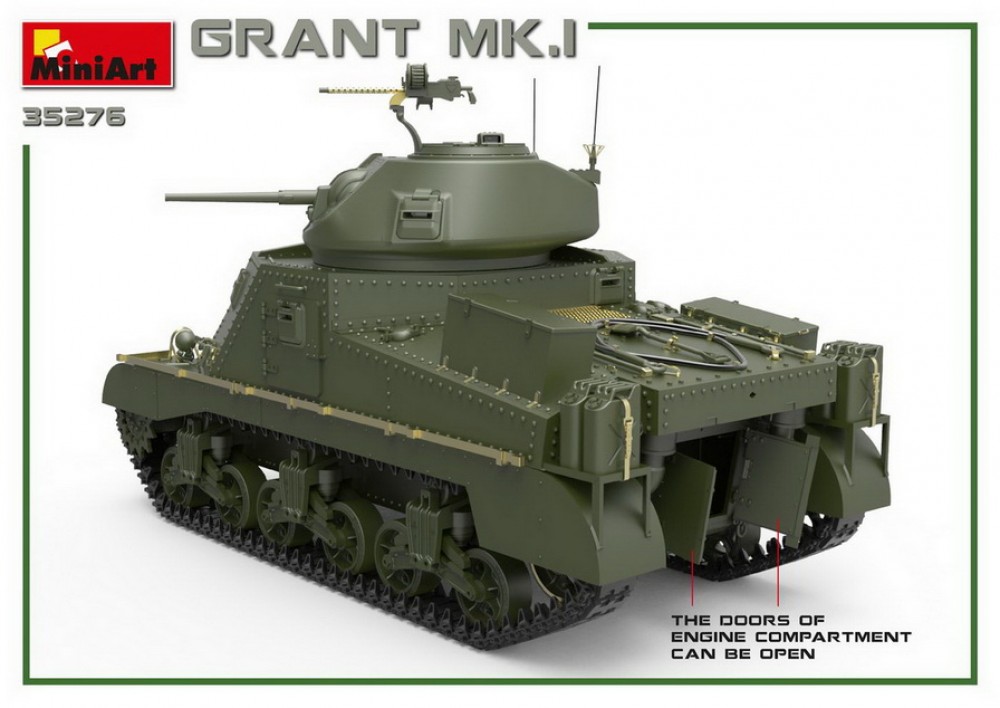 1/35 WWII Grant Mk.I Medium Tank (T41 Tracks Included)