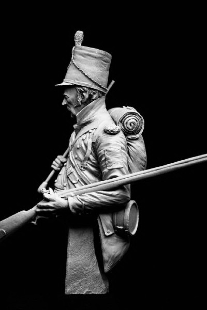 200mm Bust Sergeant 95th Rifles, Waterloo