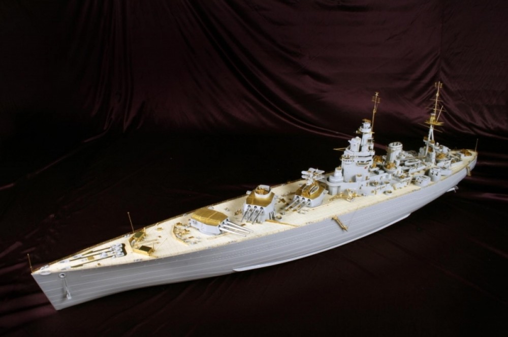 1/200 HMS Rodney Deluxe Pack Detail Set w/Wooden Deck for Trumpeter kit