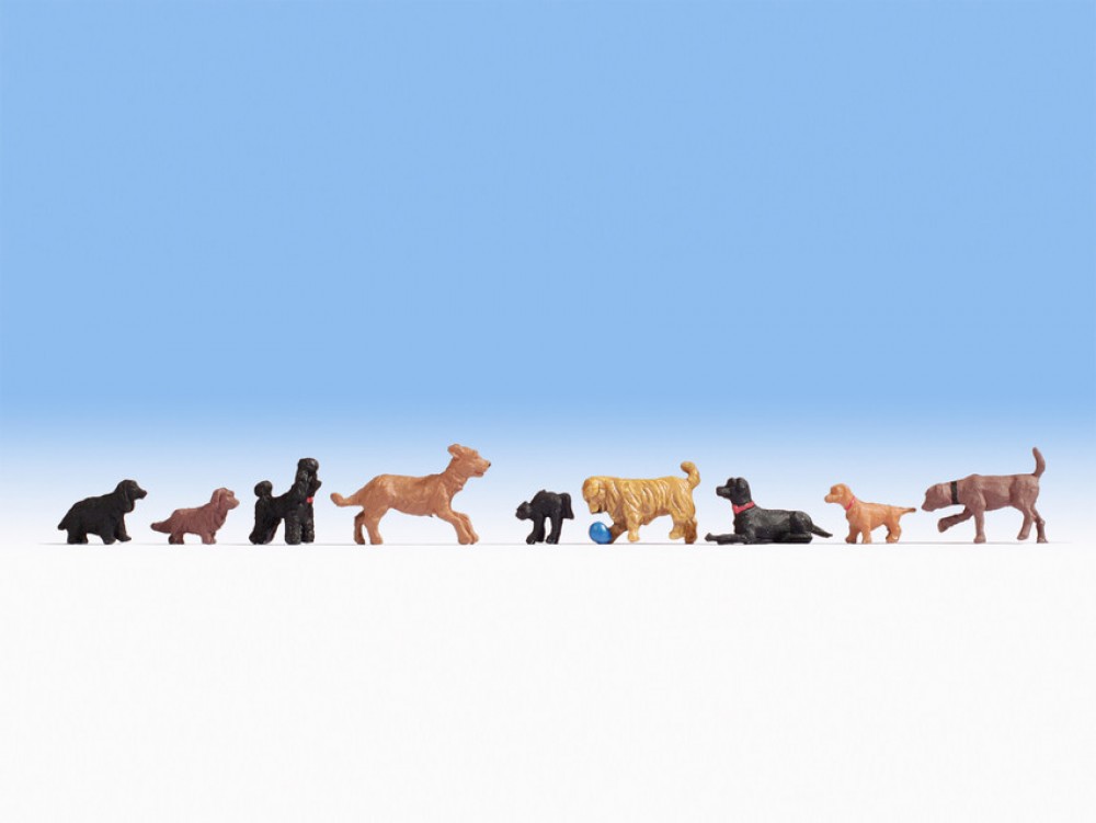 HO Scale Dogs (8pcs)