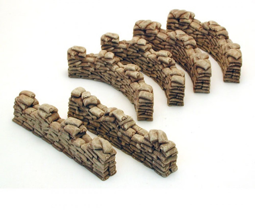 28mm Scale Sandbags (Corners)