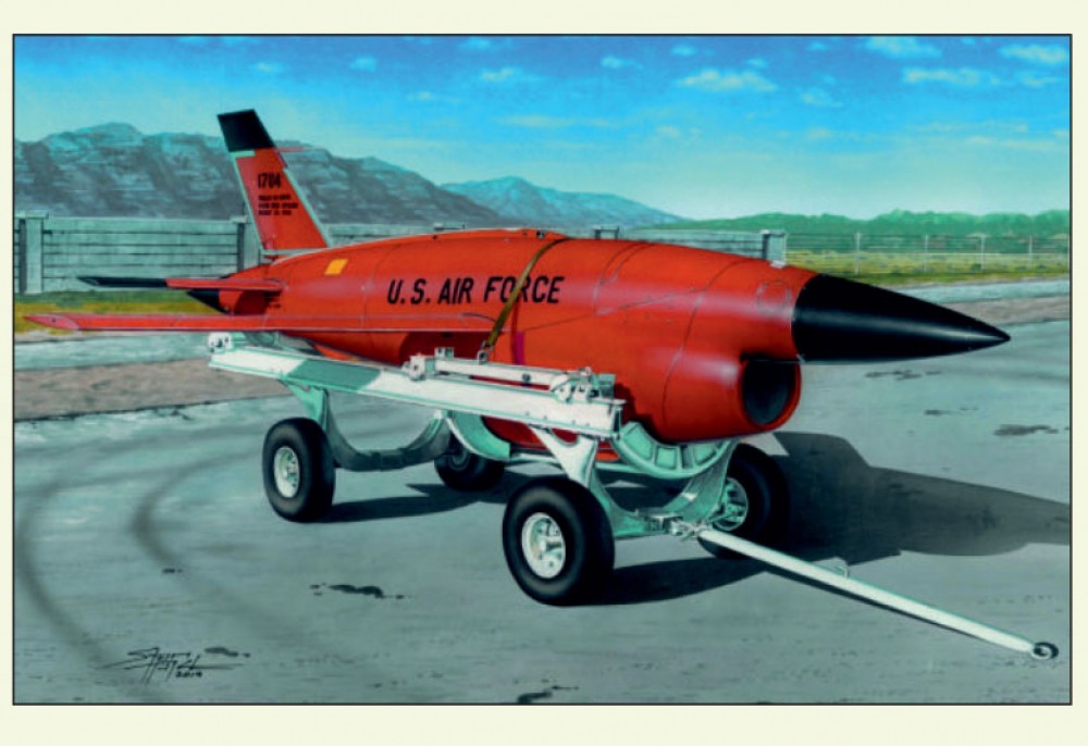 1/72 Ryan Firebee BQM-34 Target Drone w/Transpoprt Cart