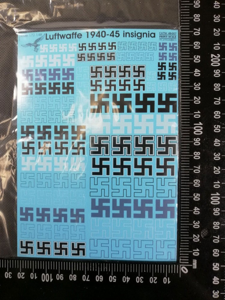 1/72-1/48 German Luftwaffe 1939-1945 Swastikas Decals