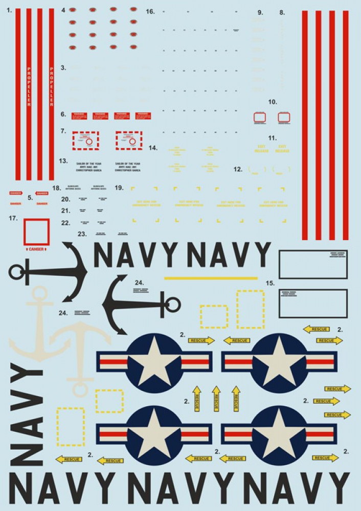 1/72 Lockheed P-3 Orion Decals