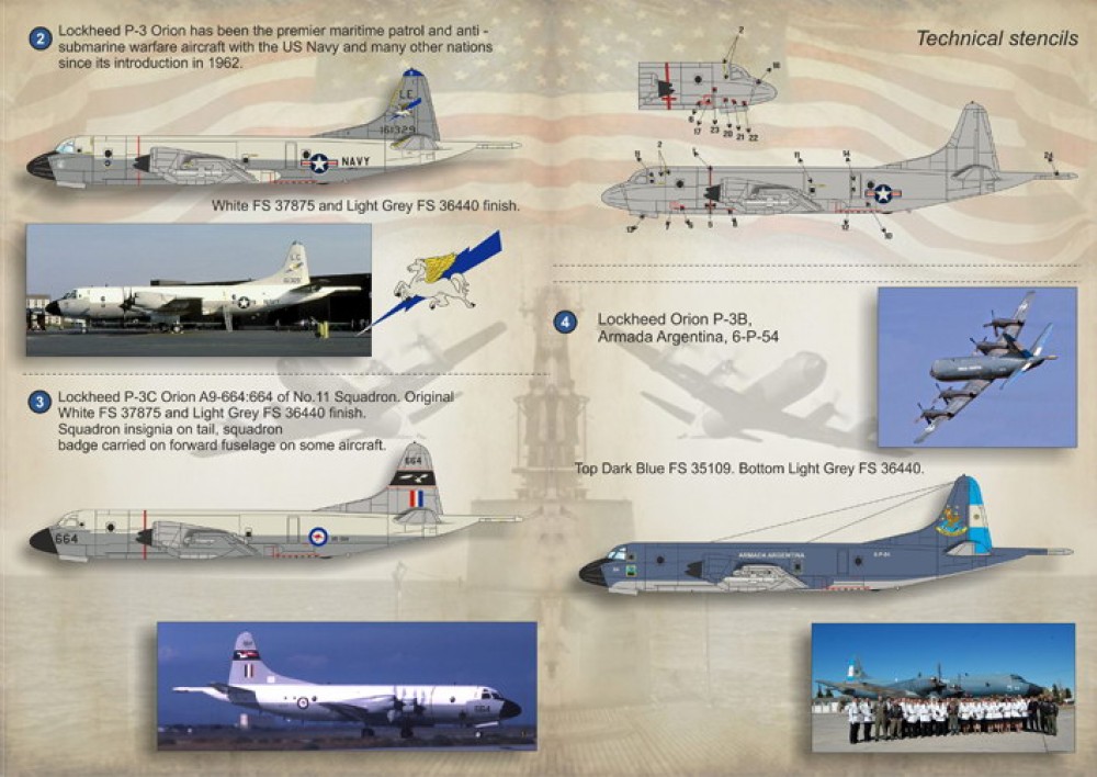 1/72 Lockheed P-3 Orion Decals