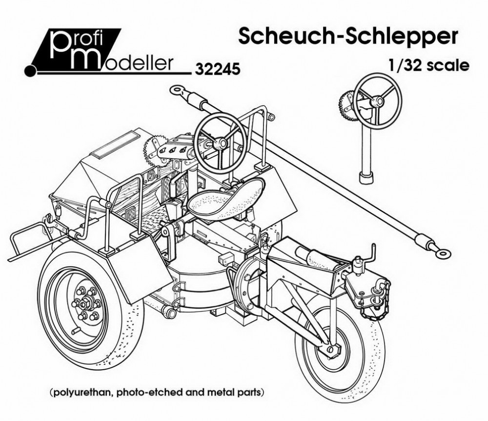 1/32 Me 163 Ground Equipment: Scheuch-Schlepper