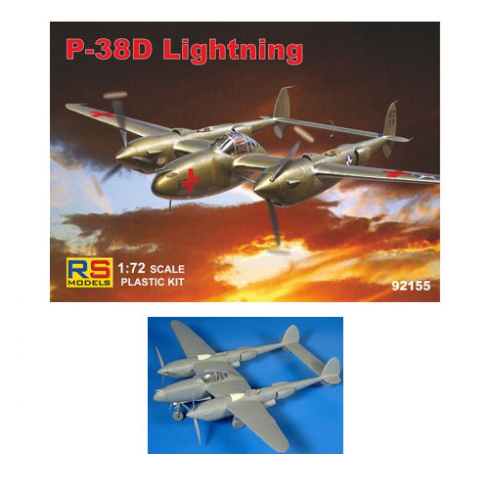 1/72 Lockheed P-38D Lightning Fighter - RS-92155