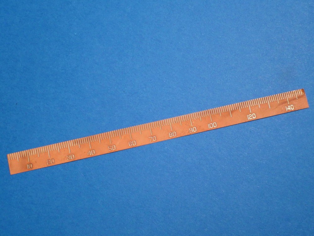 Flexible Copper Ruler in mm (millimetre)
