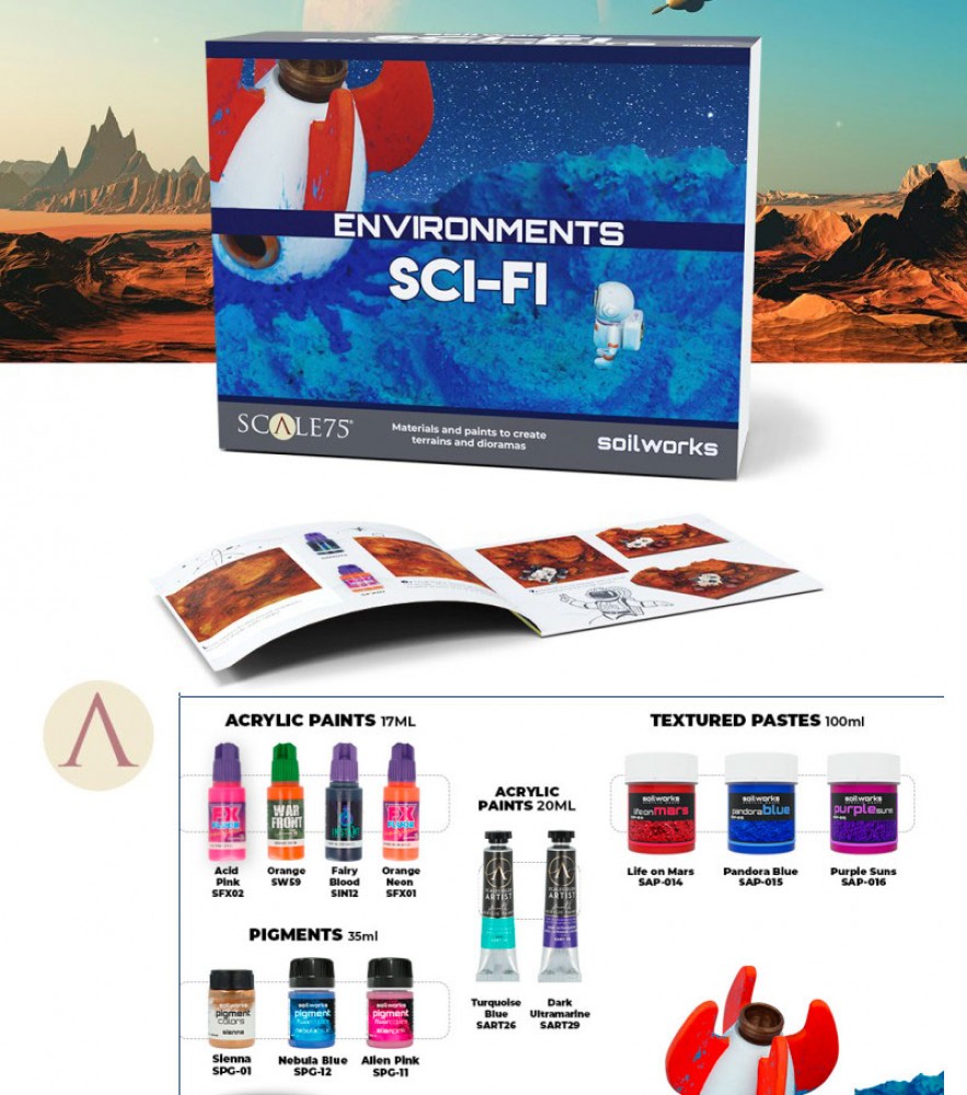 [Soil Works] Environments Sci-Fi Scenery Colour & Weathering set - S75 ...